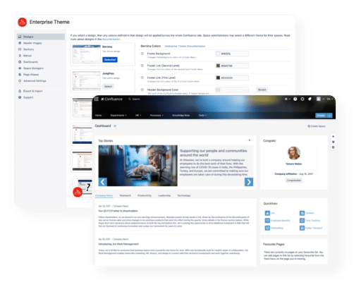 Enterprise Theme for Confluence Intranets | bitvoodoo apps
