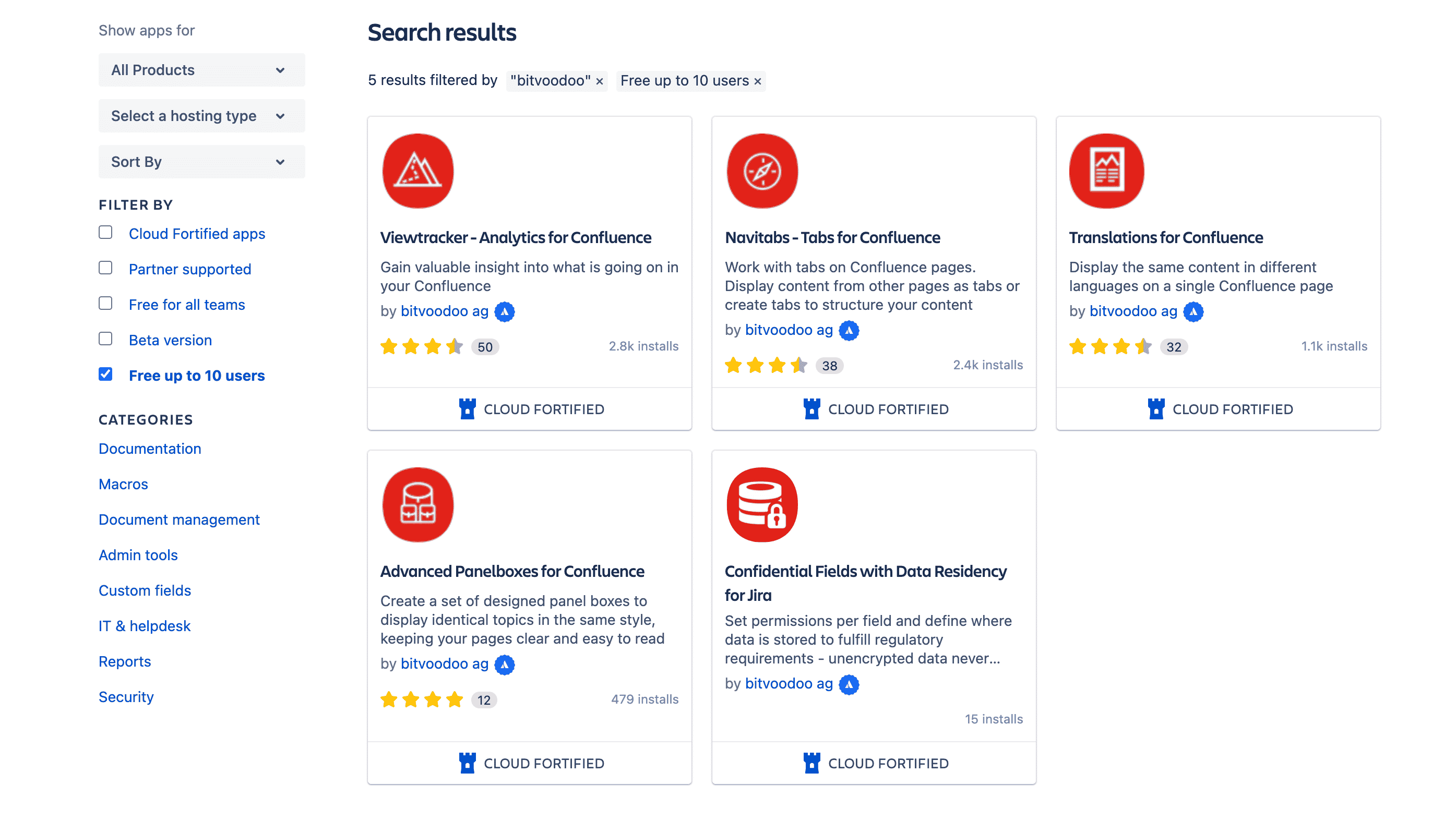 Cloud apps free for 1-10 users - bitvoodoo apps