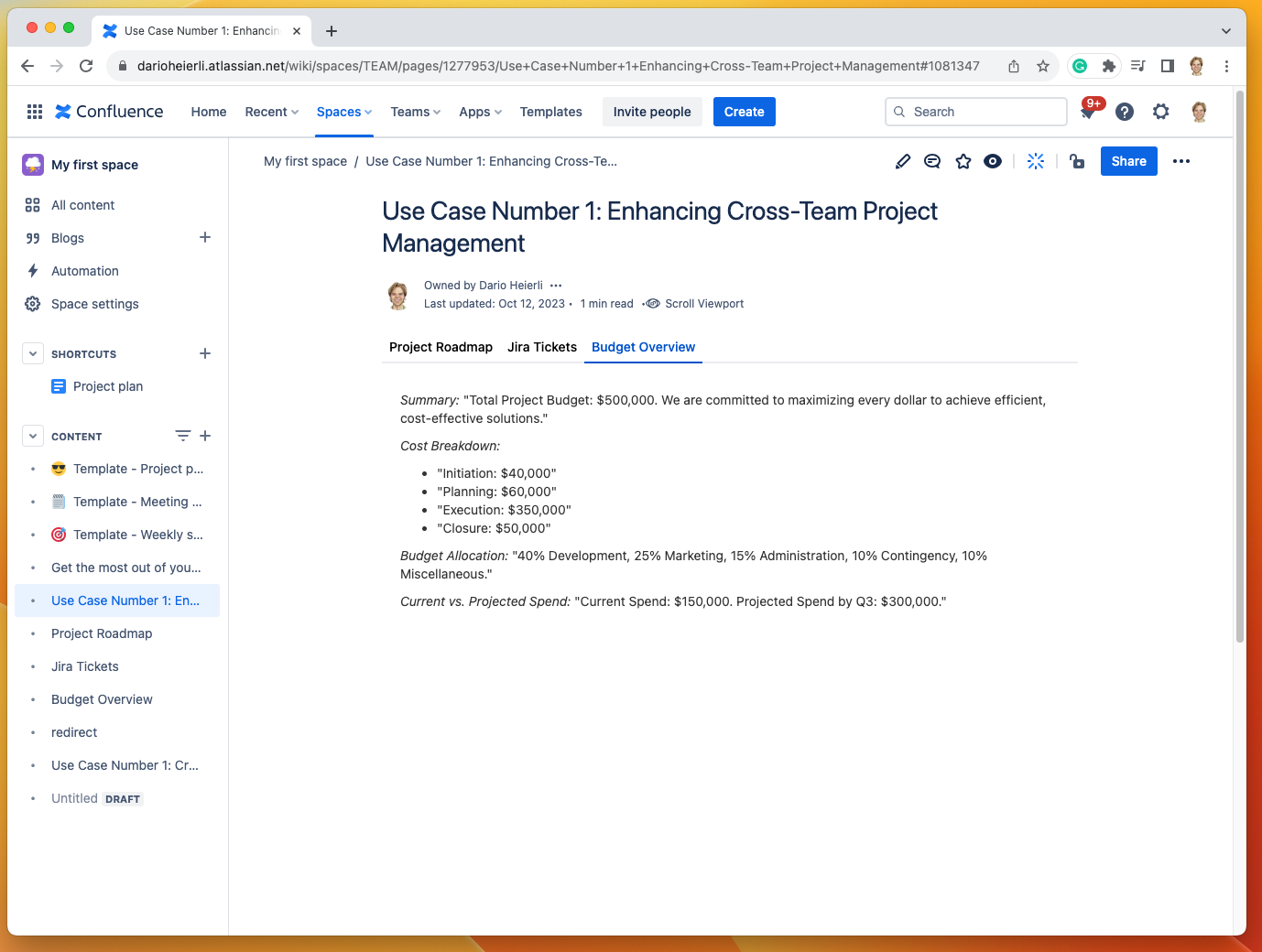 How to Organize Confluence Pages with Confluence Tabs | bitvoodoo apps