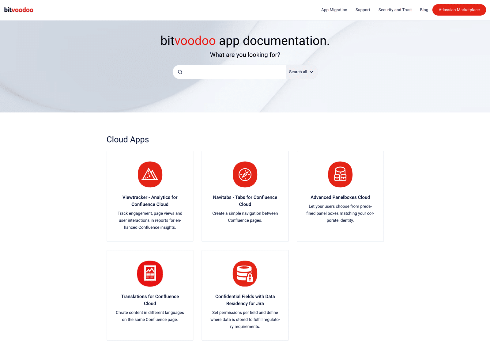 New look for our app documentation - bitvoodoo apps