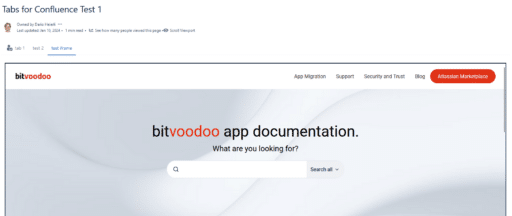 Comparison of Different Tab solutions for Confluence