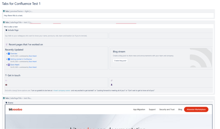 Comparison of Different Tab solutions for Confluence